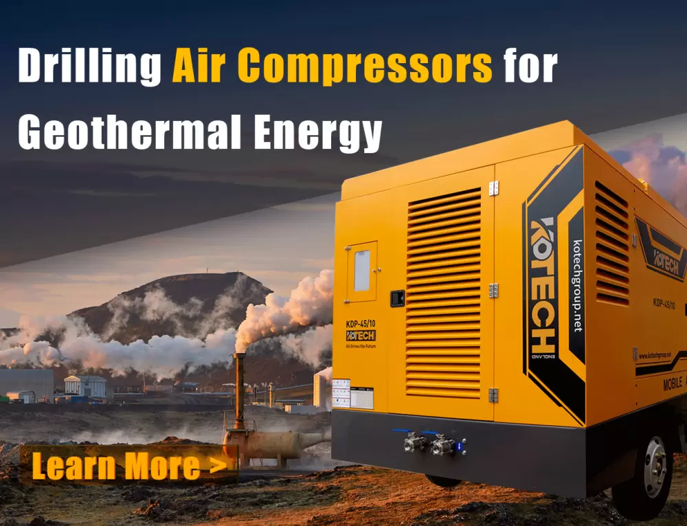 The Role Of Air Compressors In Borehole Drilling - Kotech Compressor
